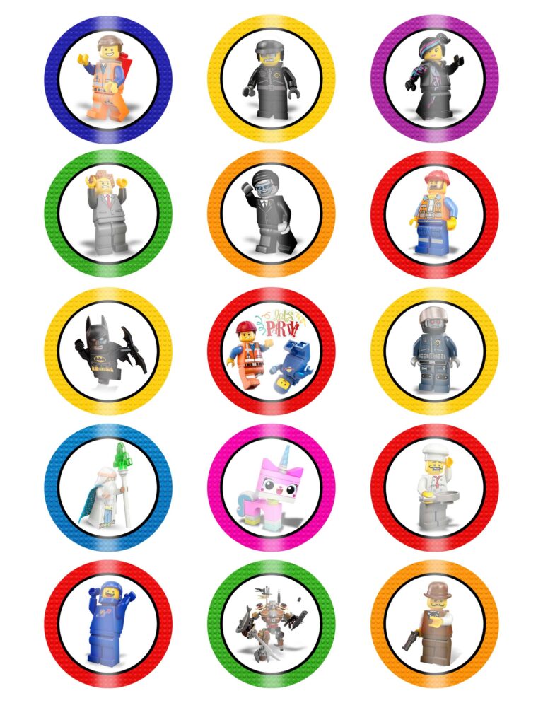 Papel de azucar Lego 1 galletas