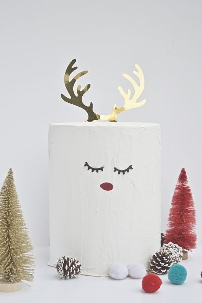 topper, tartas, topper reno, reno, navidad, topper navidad,