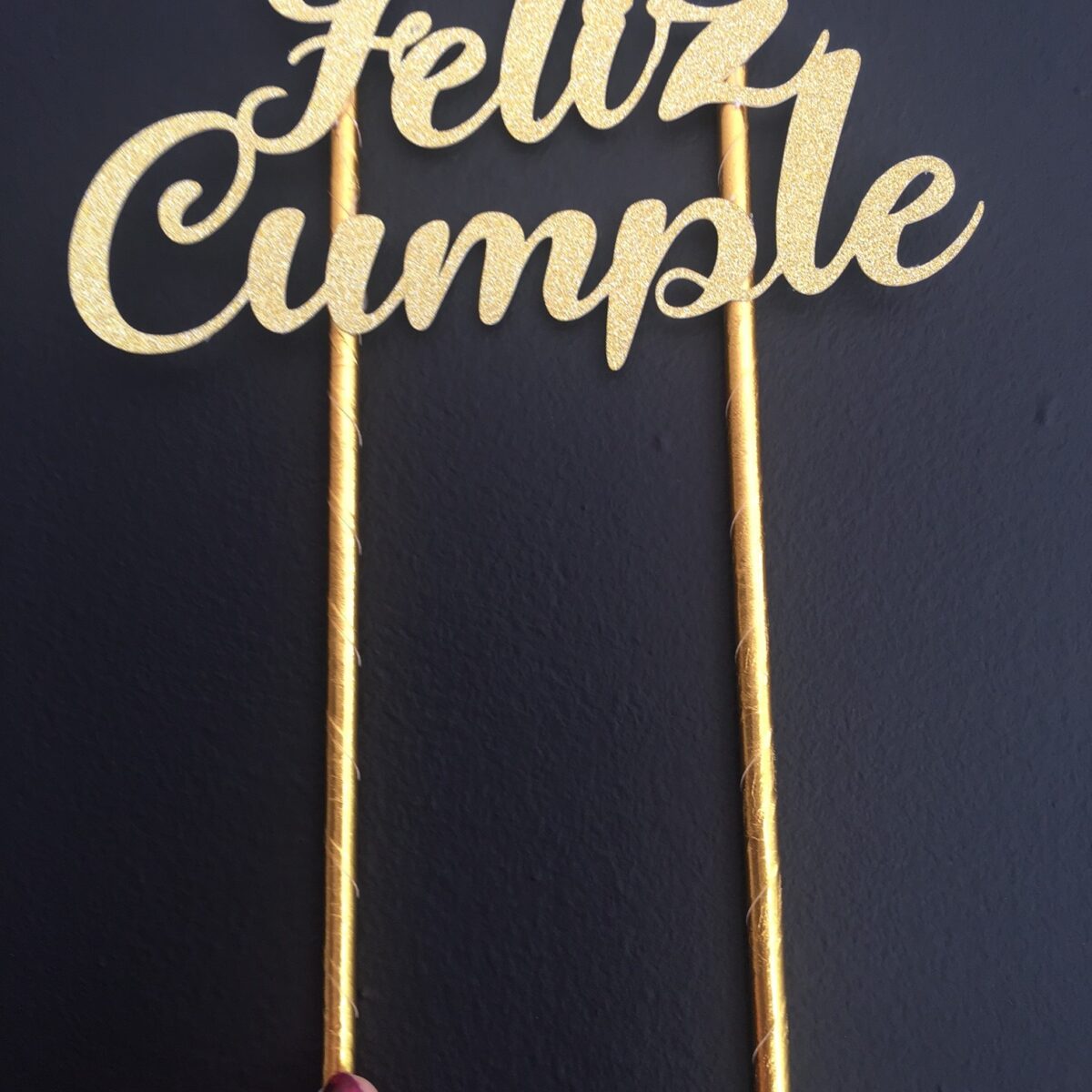 topper, tartas, topper, feliz cumple, dorado purpurina, topper dorado,