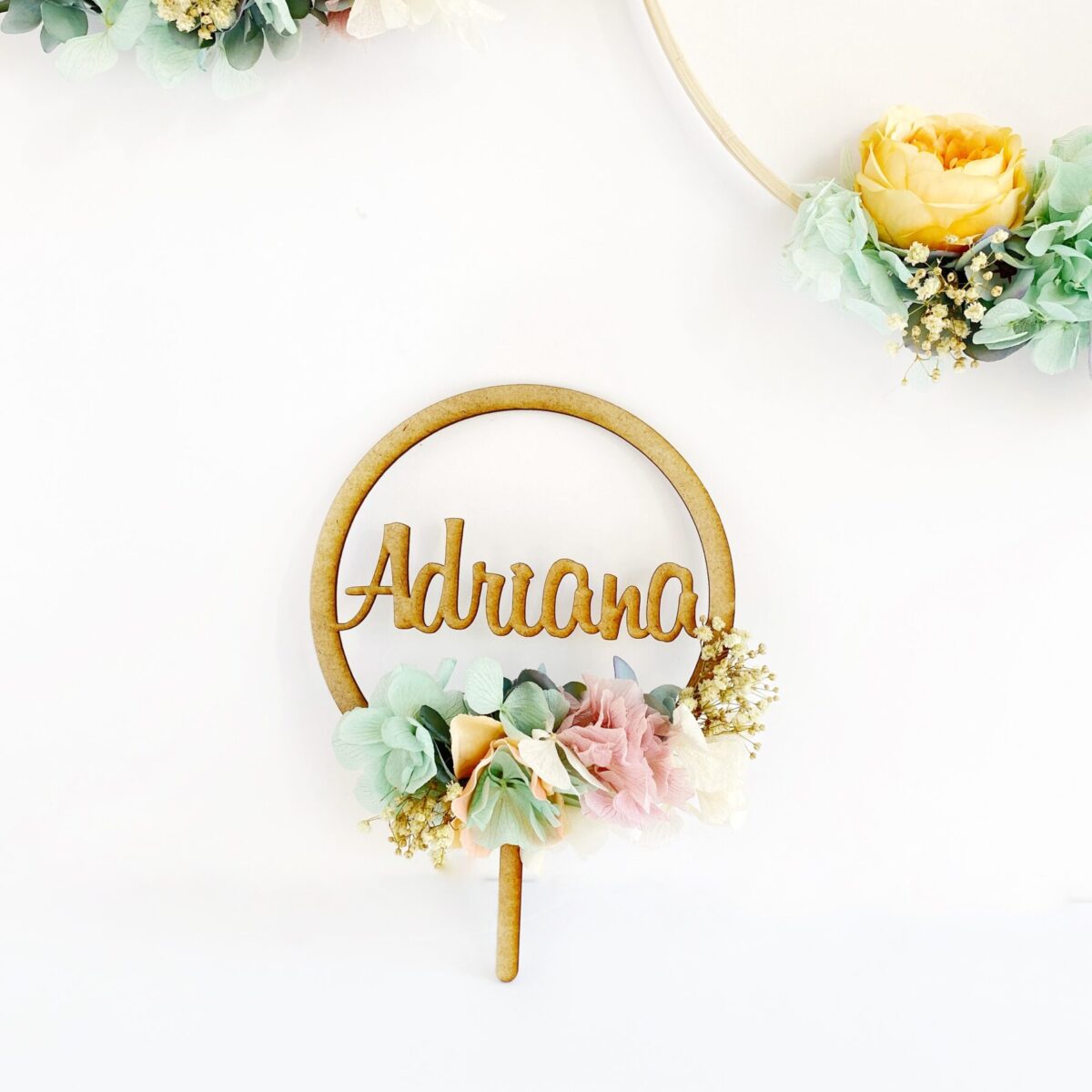 topper-para-tarta-comunion-y-bodas-flores-madera-flores-personalizado