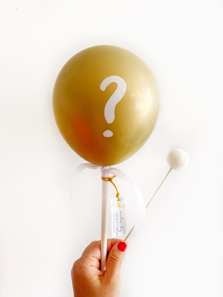 Topper globo sorpresa niño o niña